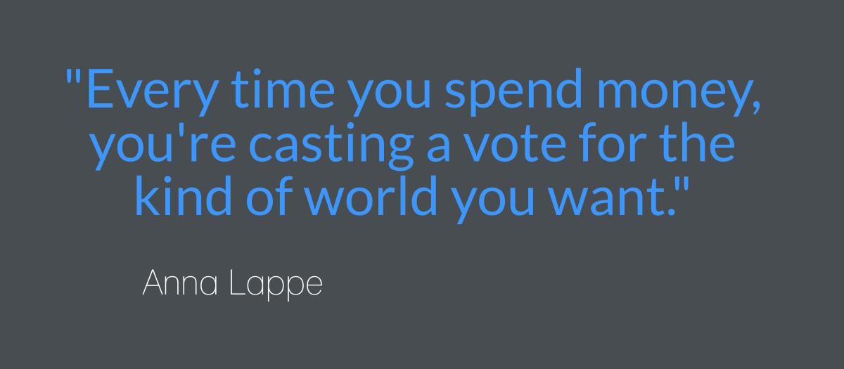 Vote with your wallet - The Gay Vegans